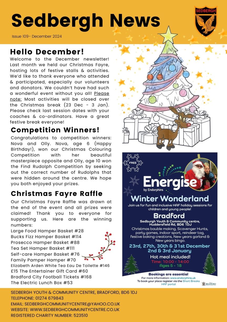 December News | Sedbergh Youth & Community Centre